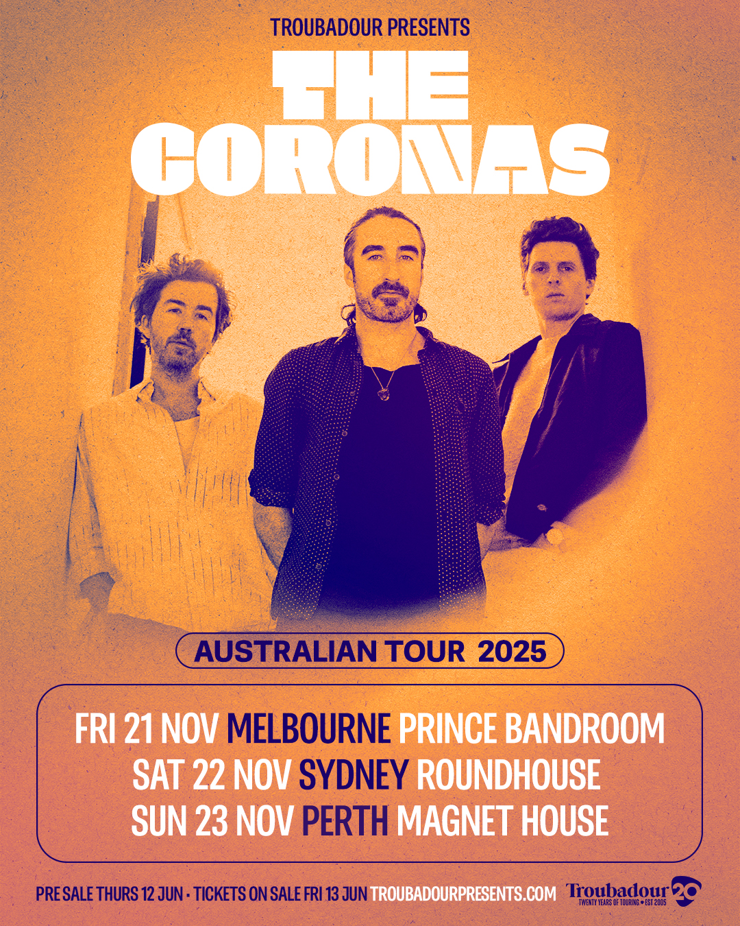 THE CORONAS ANNOUNCE 2025 AUSTRALIAN TOUR SET TO RETURN DOWN UNDER THIS ...
