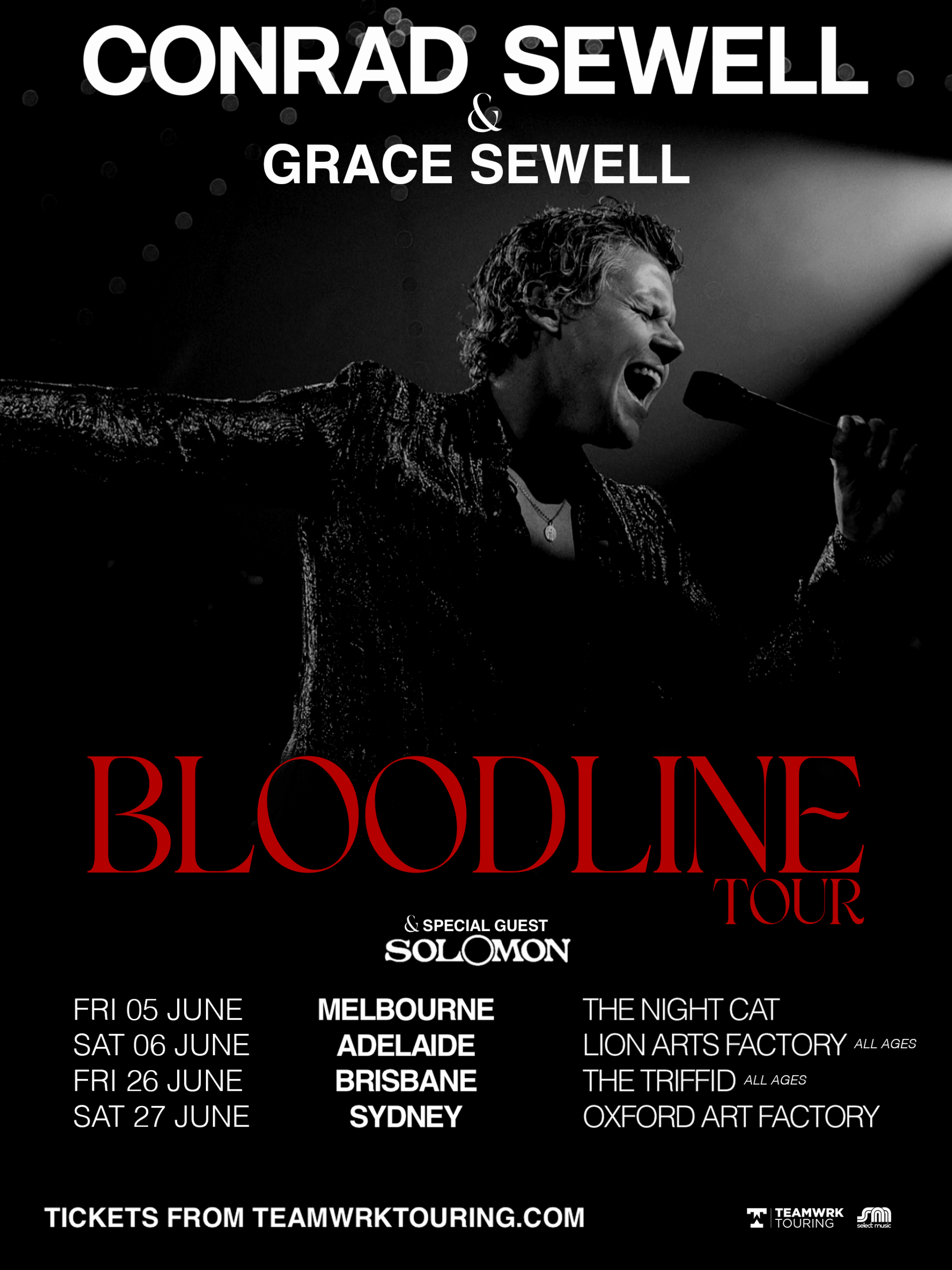 CONRAD SEWELL ANNOUNCES 2026 AUSTRALIAN ‘BLOODLINE’ TOUR WITH GRAMMY ...